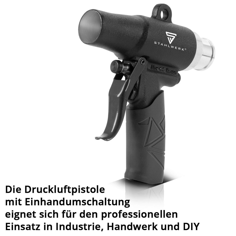STAHLWERK Druckluft-Saug-Blas-Pistole DSB-90 ST Umschaltbare Reinigung