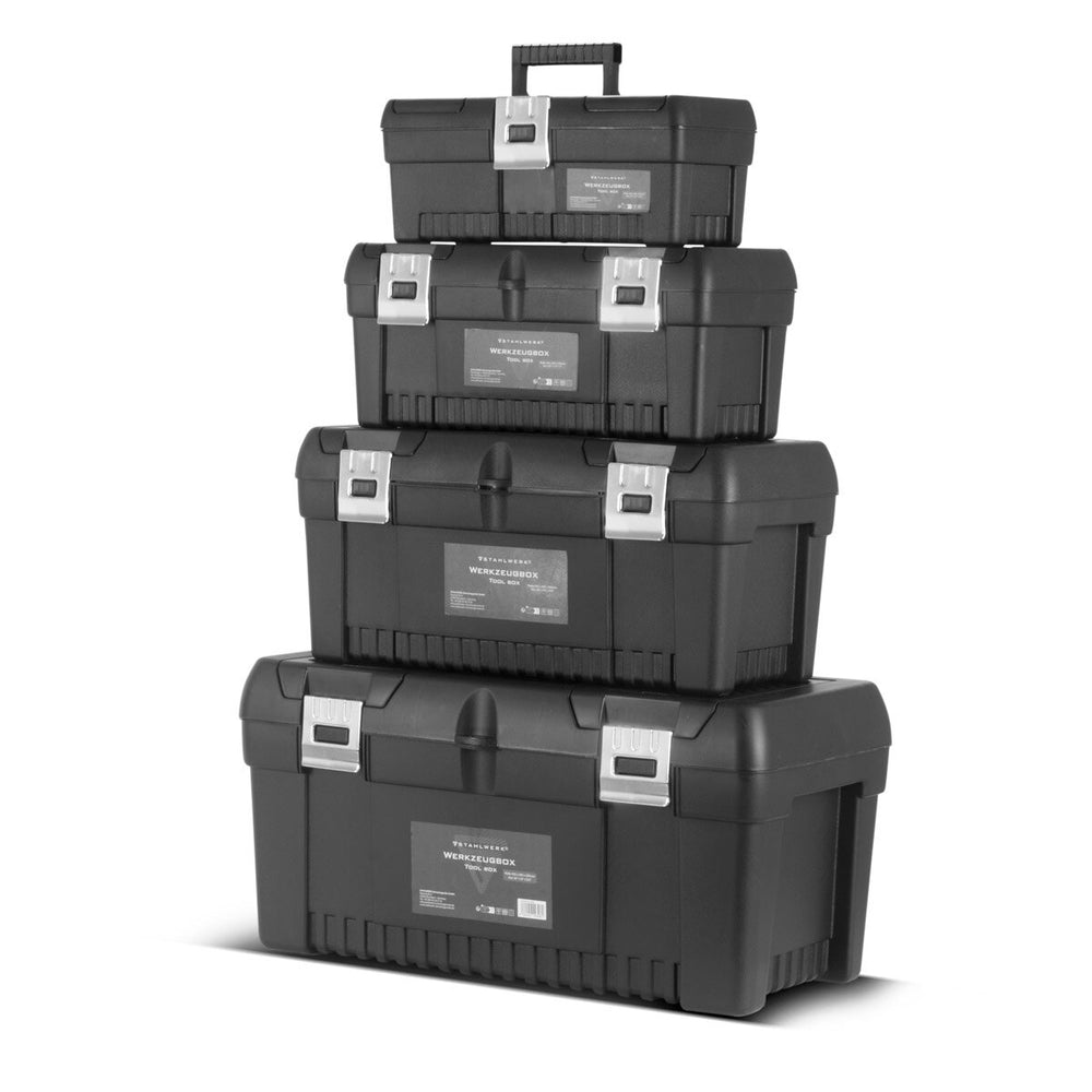 Stahlwerk Toolbox Set with 4 empty tool boxes | Tool box | Tool case