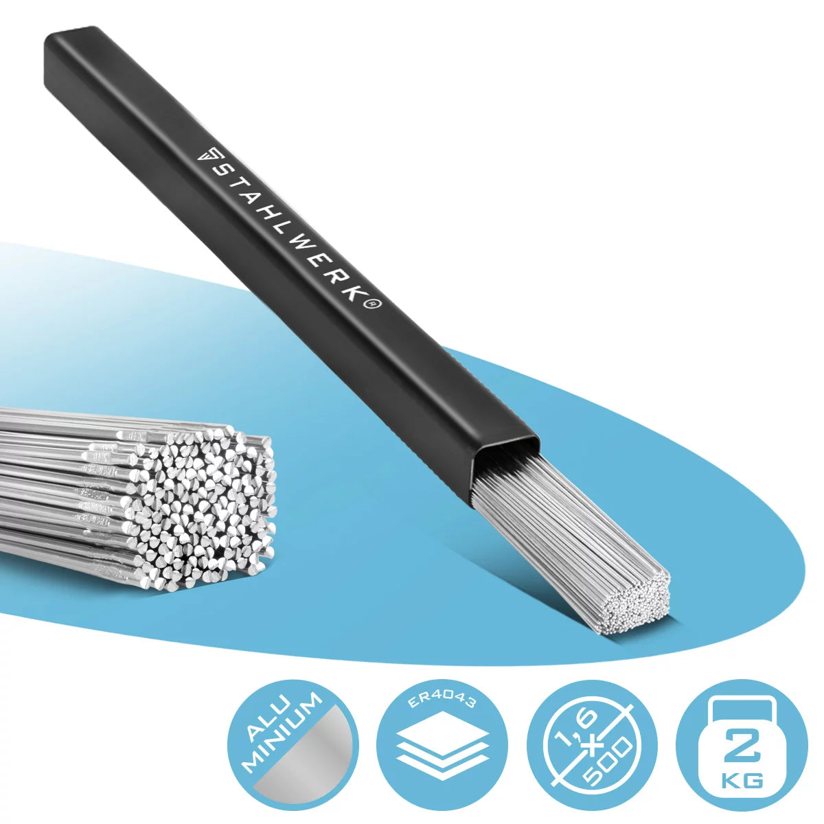 Steelwork WIG welding sticks er4043SI5 aluminum updated / Ø 1.6 mm x 5