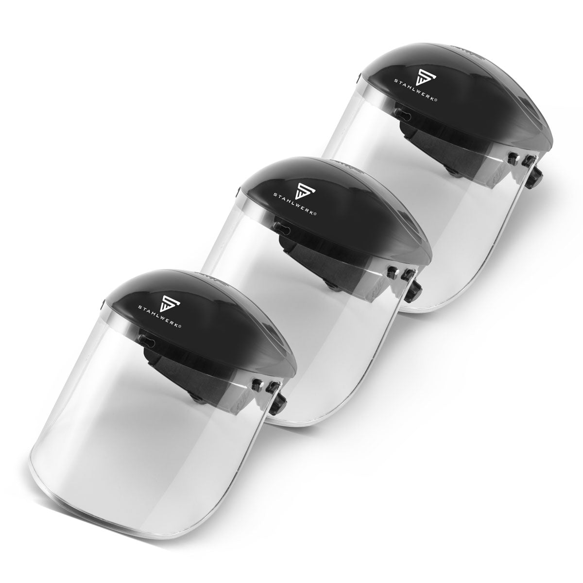 Steelworks 3 Set Face protection sign / protective visor / protective
