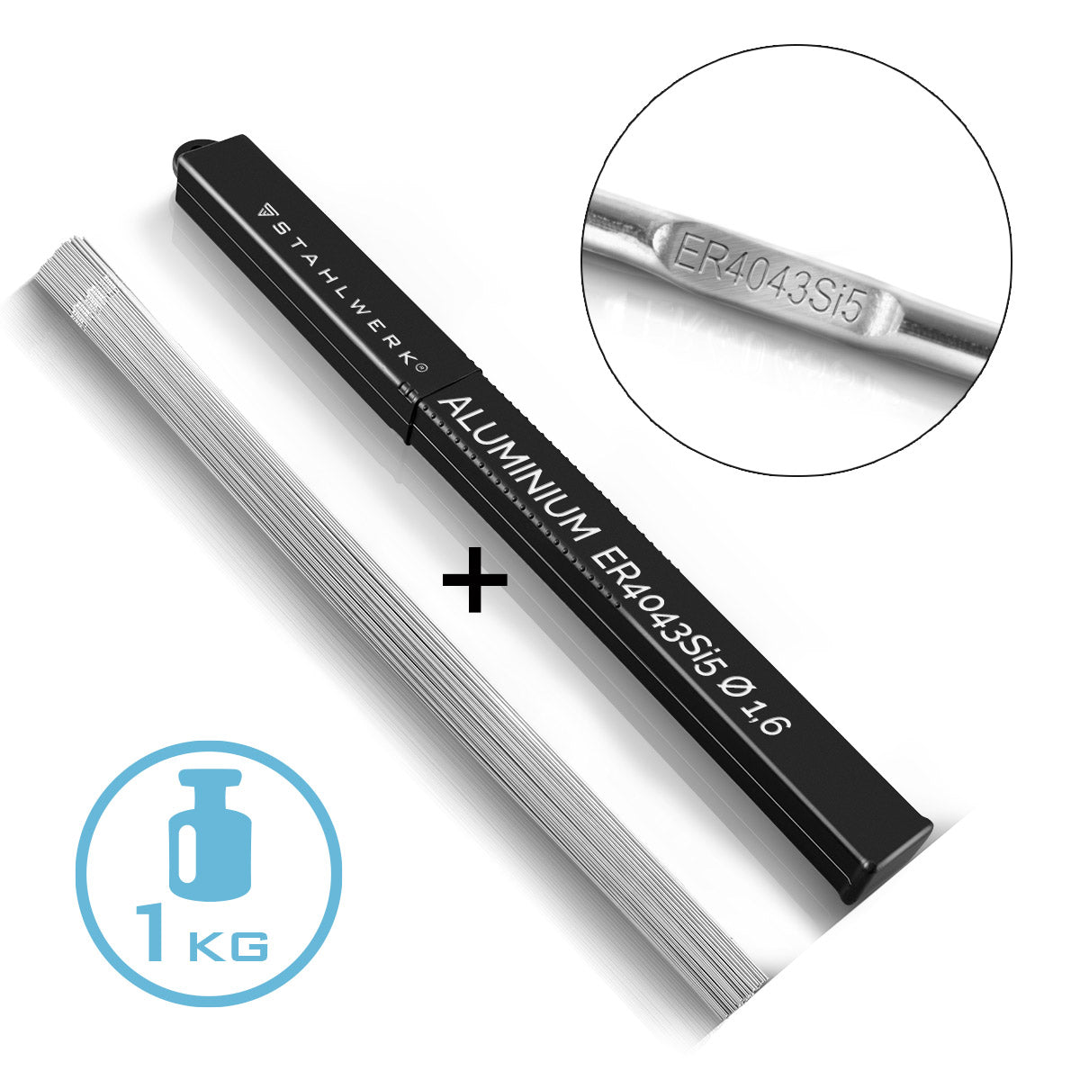 Steelworks WIG welding sticks ER4043SI5 aluminum updated / Ø 1.6 mm x